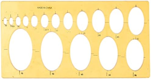 سعر مسطرة استنسل اشكال بيضاوية، أصفر فى مصر | بواسطة امازون مصر | كان بكام