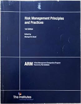 Risk Management Principles and Practices: 9780894636134: Books - Amazon.ca