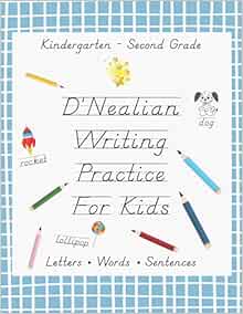 D'Nealian Writing Practice for Kids: D'Nealian Handwriting Practice ...