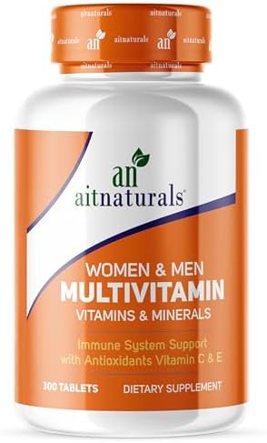 Aitnaturals Women and Men Multivitamin-300 Tablets| Enriched with ...