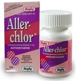 Amazon.com: Special Pack of 6 Aller-CHLOR/CPM 4MG WATS 100 Tablets X 6 ...