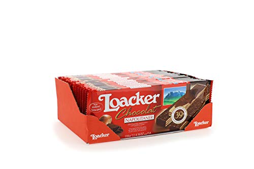 Loacker Chocolate Napolitaner / Hazelnut, 118g/4.16 oz., pack of 16 ...
