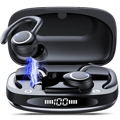[2021 Upgraded] IKT Bluetooth Headphones, Wireless Earbuds 48H Playtime ...