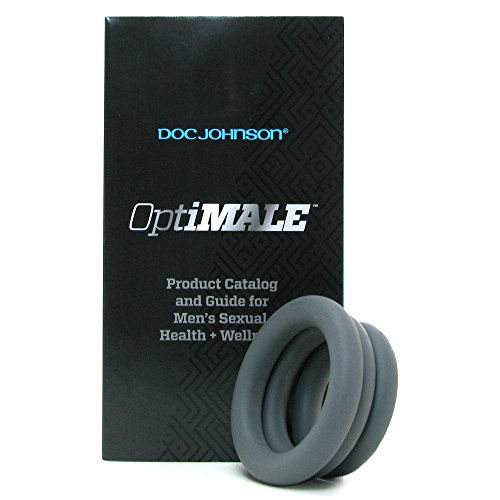 Doc Johnson Optimale Thick 3 C Ring Set Stretchy Silicone Slate Pricepulse 