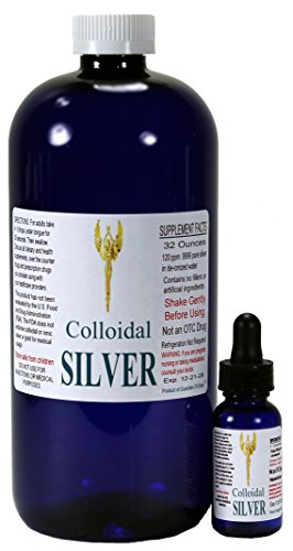 Purchase GOE 32 Fl Oz Colloidal Silver 120ppm + 1 Oz 120ppm Colloidal ...