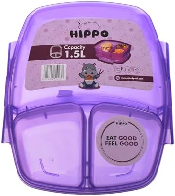 سعر Hippo Mini Lunch Box, 1.5 Liter Capacity, Purple فى مصر | بواسطة ...