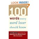 Amazon.com: 100 Words Every Word Lover Should Know (9780618551460 ...