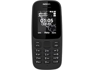 Nokia 105 SIM-Free Mobile Phone, Black: Amazon.co.uk: Electronics