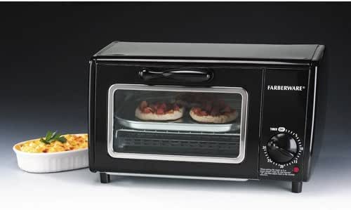 Amazon.com: Farberware FSTO400B 4-Slice Toaster Oven, Black: Kitchen ...