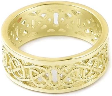 Ortak Jewellery 9ct Yellow Gold XR 238 Unisex Band Ring - Size R.5 ...