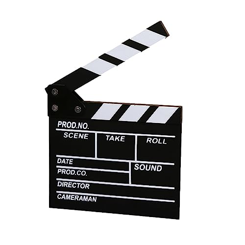 Action Cut Board, Acrylic Movie Clapper Board with Fiber Bear Cloth and ...