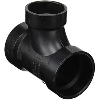 GENOVA 81132 3X2 ABS SANITARY TEE, 3" x 3" x 2", Black - Pipe Fittings ...