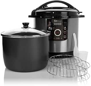 Amazon.com : Elite Bistro 12-quart Electric Pressure Cooker : Garden ...