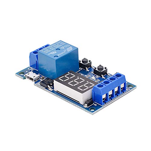 [2 Pack] DC 6-30V Timer Relay Programmable Delay Relay Module Cycle Timer with LED Display / 5V ...