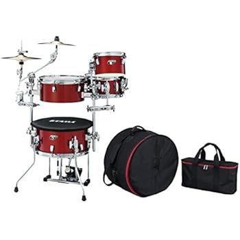 Amazon.com: GP Percussion GP75WR Cocktail Drum Set (Wine Red): Musical ...