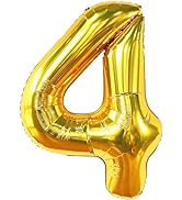 Amazon.com: Giant, Gold 15 Balloons Number - Gold 15 Balloon for 15 ...