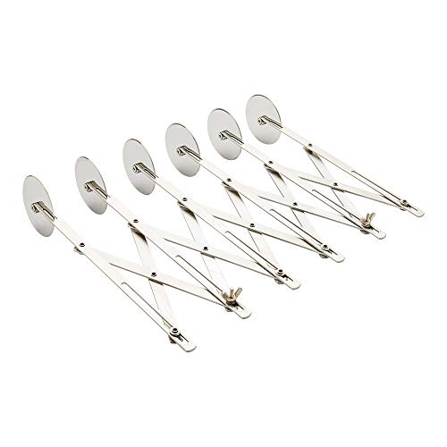 Met Lux 9.5 x 2.25 Inch 6 Wheel Pastry Cutter, 1 Expandable Accordion ...