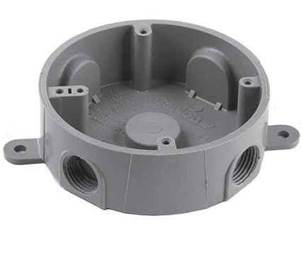 Carlon PVC Round Outdoor Junction Box (e365dr): Amazon.co.uk: DIY & Tools