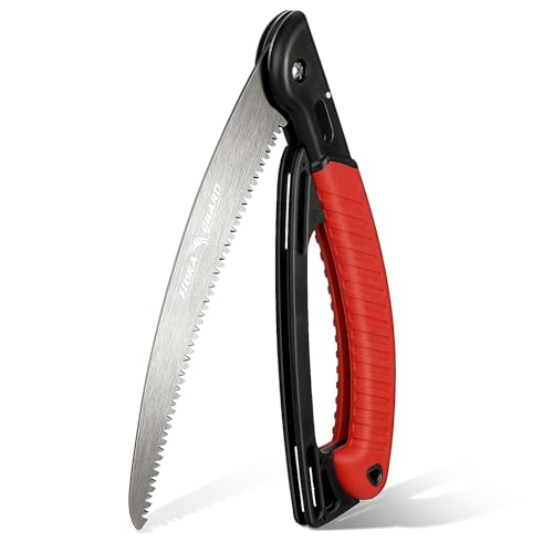 FLORA GUARD 10-Inch Folding Hand Saw, Heavy Duty Pruning Saw with Multi ...