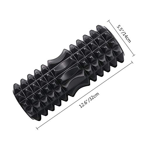 13" Foam Roller, Professional Muscle Roller with 3D Bionic Massage ...