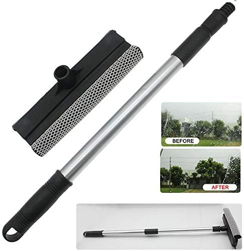 Car Windshield Wash Cleaner Extendable Window Squeegee Cleaner Scrubber ...