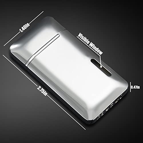 Futlidys 2 Pack Mini Torch Lighter Butane Refillable, Double Flame Butane Lighter with Visible ...