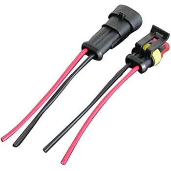 Amazon.com: ACCEL DFI 74812 Weatherproof Electrical 2 Pin Connector ...
