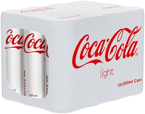 Coca-Cola Light, Carbonated Soft Drink, Can 355ml, pack of 12 price in ...