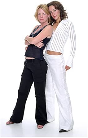 The L Word Laurel Holloman as Tina Kennard in Black Sheer Tank Top and ...