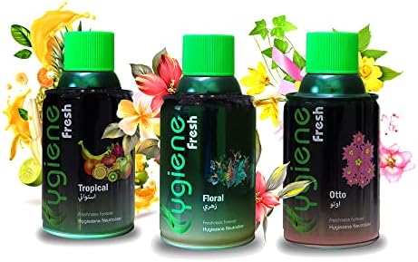 Hygiene Fresh Air Freshener Refill - 250ml 2+1Combo (Floral, Tropical ...