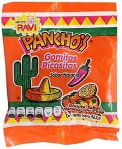 Dulces Ravi Panchos sabor naranja - Paquete 12 piezas : Amazon.com.mx ...