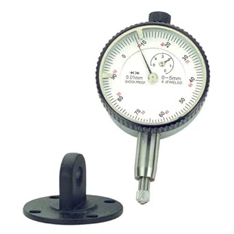 T&O 0-5mm 0.01mm Grad 0-100 Metric Mini Dial Indicator: Test Indicators ...