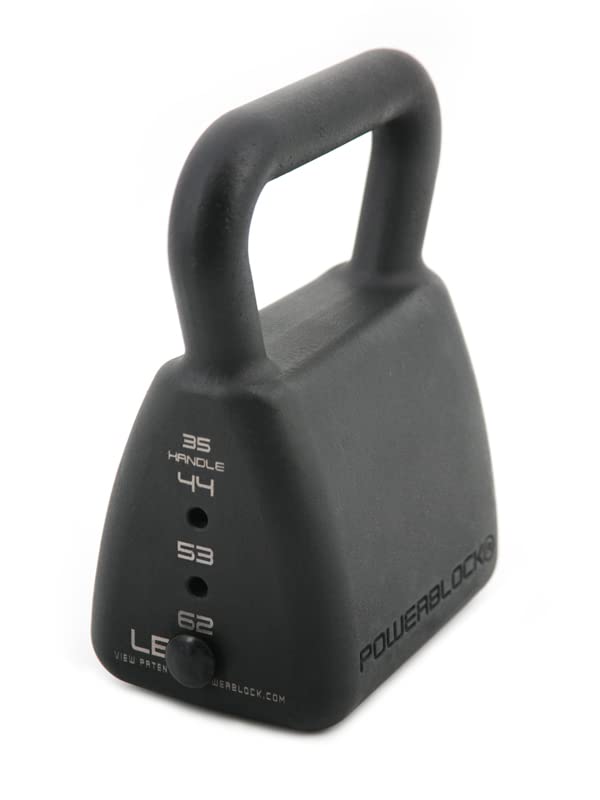 PowerBlock Adjustable Heavy Kettlebell – 35-62 lb. Weight Set, Durable ...
