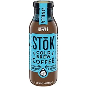 SToK Cold-Brew Coffee, Vanilla, 13.7 oz. Bottle: Amazon.com: Grocery ...