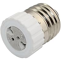 (Pack of 2) E26/E27 to MR16 Converter, E26/E27 Edison Screw to MR16 - Bi Pin GU5.3 Base Socket ...