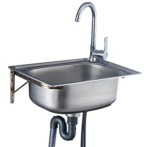 CrearClasico Wall Mounted Commercial Restaurant Sink, 304 Stainless ...
