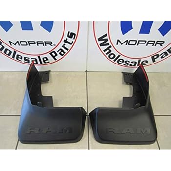 Amazon.com: Mopar Dodge Ram 1500 DT Front and Rear Black Molded Splash ...