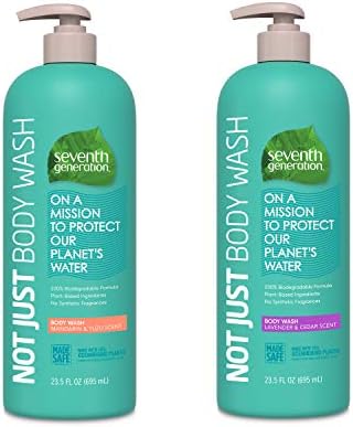 Seventh Generation Body Wash Variety Pack, Mandarin and Yuzu scent and ...