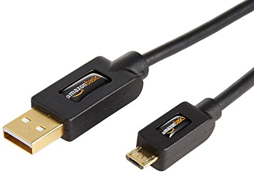 AmazonBasics USB 2.0 A-Male to Micro-B USB Charger Cable Adapter Cord ...