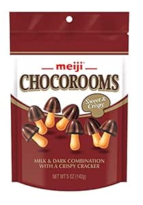 Amazon.com: Meiji Chocorooms Crispy Crackers, Milk and Dark Chocolate Combination - 5 oz, Pack ...