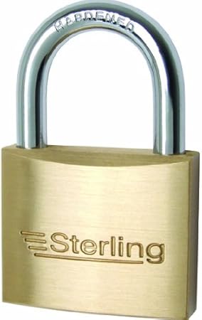 Sterling BPL142 40mm Double Locking Brass Padlock: Sterling: Amazon.co ...