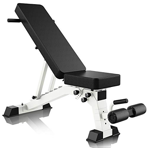 YouTen Adjustable 9 Positions Incline Decline Sit Up Bench Improved ...
