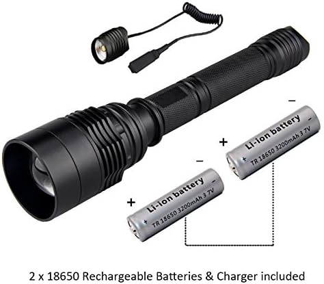 WESLITE Hunting Torch Green Light 350 Yards Long Range Hunting ...