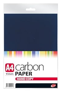 A4 Hand Copy Carbon Paper Sheets Blue- Pack 10 Sheets: Amazon.co.uk ...