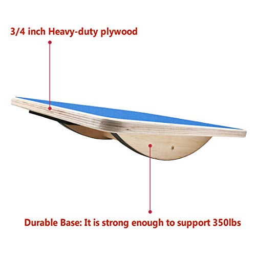 FORLRFIT Professional Wooden Balance Board, Rocker Board-17.” Full Anti ...