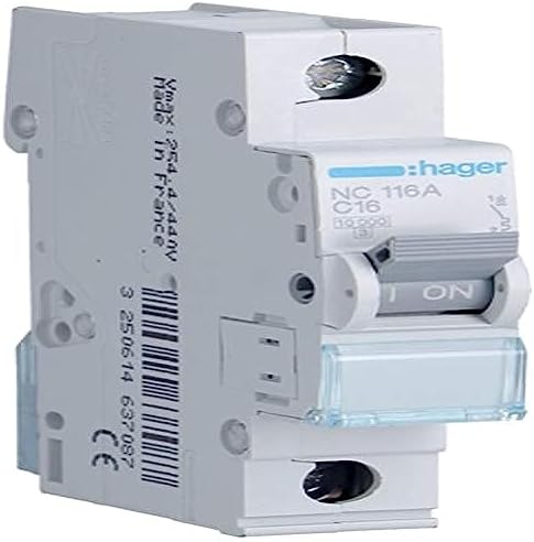 Hager - Miniature Circuit Breaker Single Pole 16A 10KA SP MCB NC116A price in UAE | Amazon UAE ...