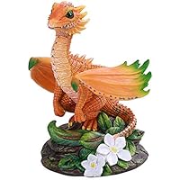 Amazon.com: Pacific Giftware PT Orange Flower Small Dragon Home ...