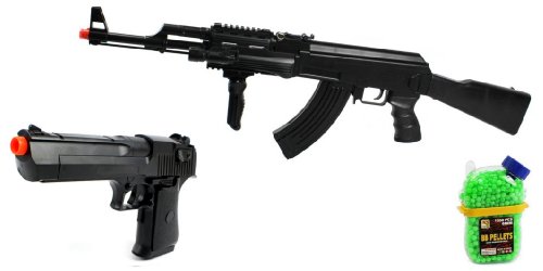Buy (COMBO) Velocity Airsoft AK-47P Spring Airsoft FPS-250 + Desert ...