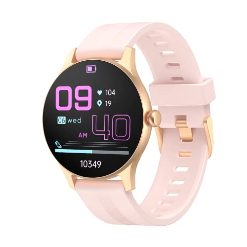 H.TANG Smart Watch for Women 1.32'' Full Touch Screen Fitness Tracker ...