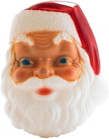 Amazon.com: 18 Inch Santa Face Lighted Plastic: Home & Kitchen